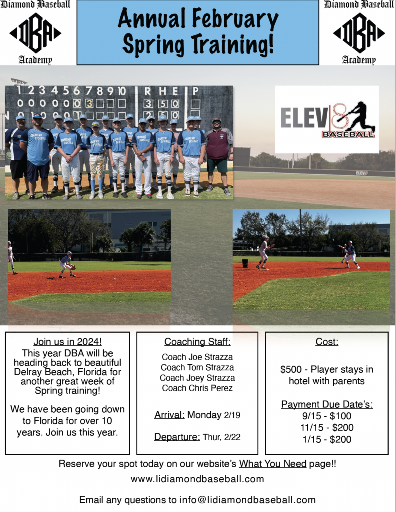 Camps - Diamond Baseball Academy