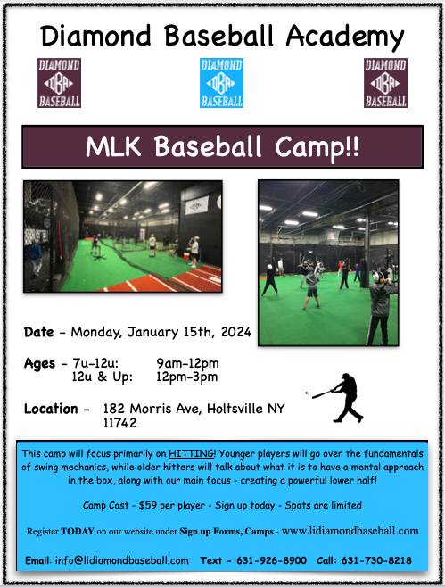 Camps - Diamond Baseball Academy
